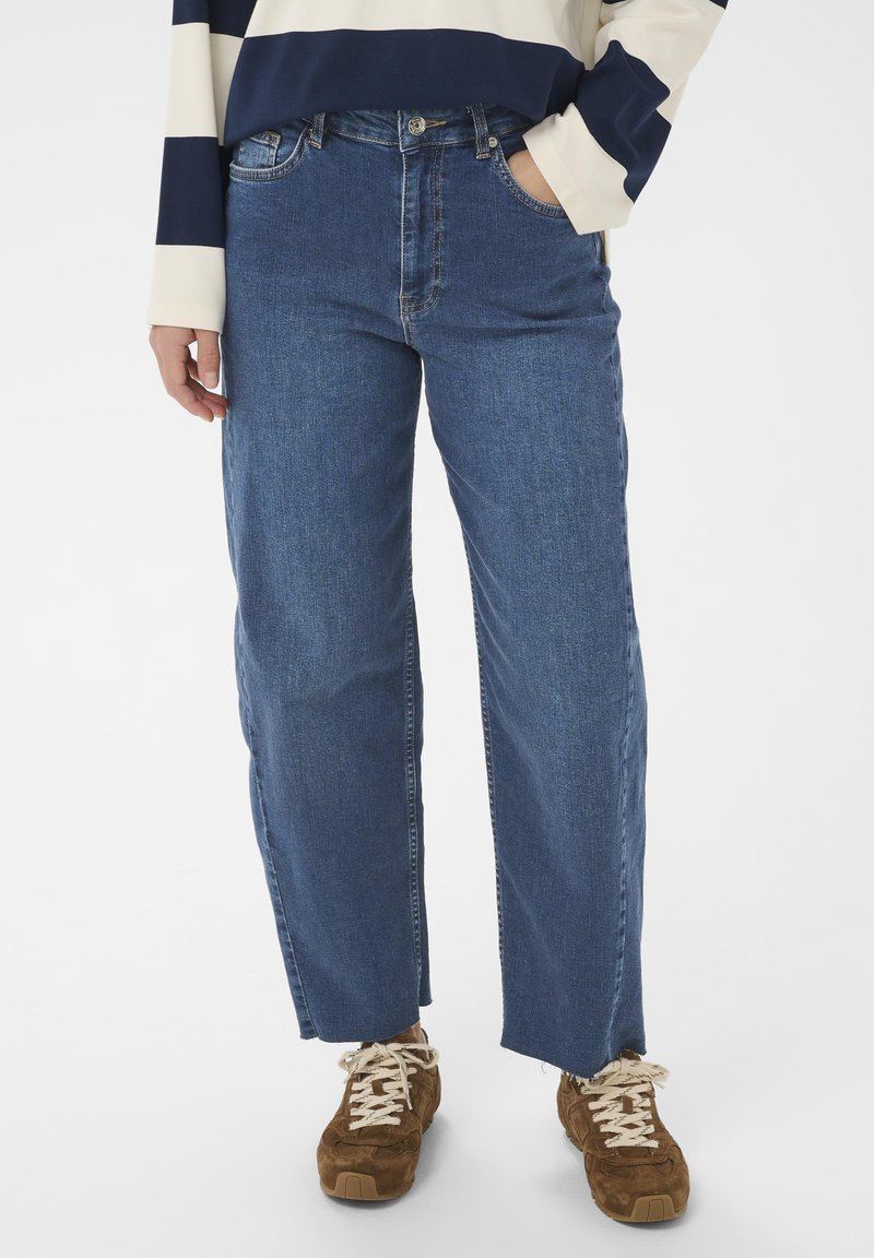 Part Two ADELENAPW JE - Straight leg jeans - medium dark blue denim ...