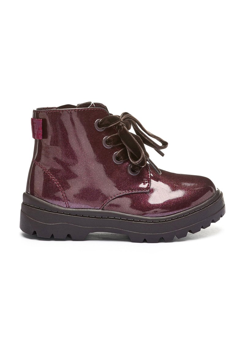 Next LACE-UP BOOTS - Lace-up ankle boots - berry red glitter/red ...