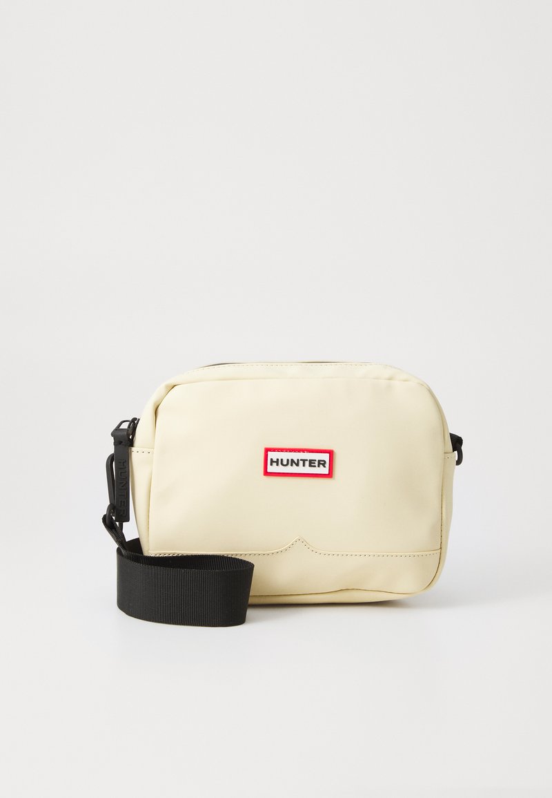 Hunter ORIGINAL VERNY UNISEX - Across body bag - gravel/off-white ...