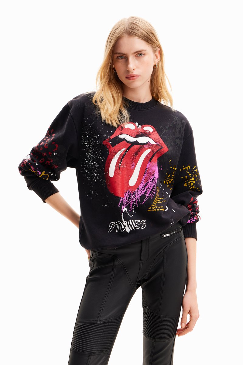 Desigual THE ROLLING STONES - Sudadera - anthracite/negro - Zalando.es