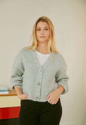 ONLY ONLCAROL NICE LS NOOS - Strickjacke - blue heron/blau - Zalando.ch