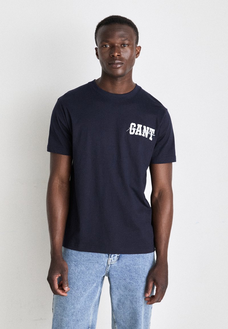 GANT ARCH SCRIPT - T-shirt print - evening blue/donkerblauw - Zalando.nl