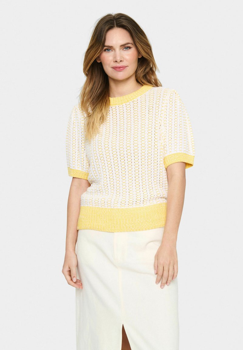Saint Tropez ESTELLE - T-Shirt print - yarrow/gelb - Zalando.de