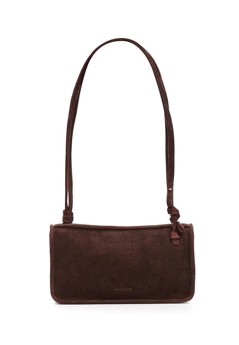 BALAGAN SUZANNES - Handtas - dark chocolate velvet/donkerbruin - Zalando.nl