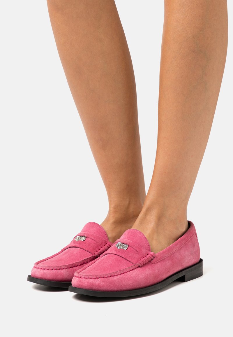 Walk London RHEA PENNY LOAFER - Slip-ins - bright pink/neonrosa ...