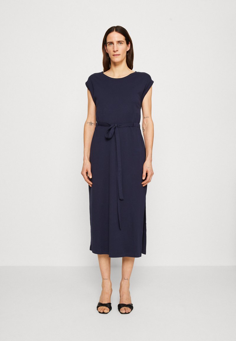Esprit DRESS BELT - Jerseykleid - navy/dunkelblau - Zalando.de