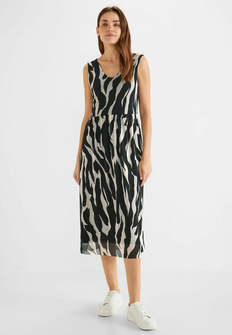 Street One MIT PRINT - Freizeitkleid - schwarz - Zalando.ch