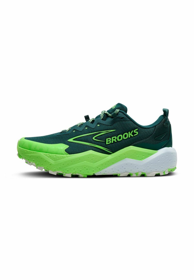 Brooks CALDERA 8 - Trail running shoes - atlantic deep green white ...