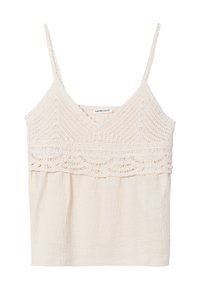 Cache Cache MIT IN HÄKELOPTIK - Top - ecru/crema - Zalando.es