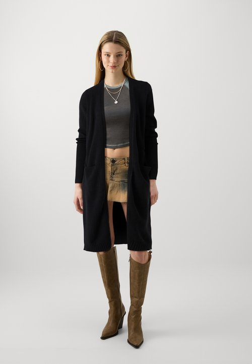 Morgan BLOCK - Kardigan - burgundy/black/bordeaux - Zalando.cz