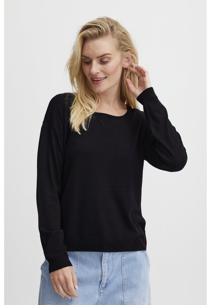 PULZ BOX - Jumper - black beauty/black - Zalando.ie