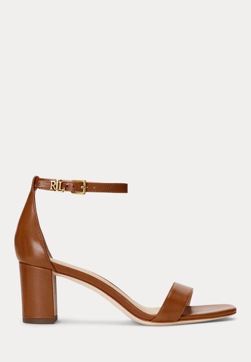 Lauren Ralph Lauren LOGAN - Sandals - deep saddle tan/tan - Zalando.co.uk