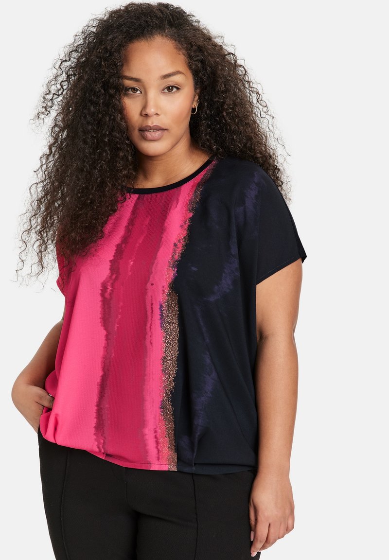Samoon T-Shirt print - soft cranberry gemustert/pink - Zalando.de