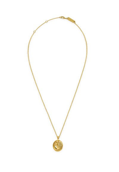 KUZZOI STRUCTURED PLATE - Collier - gold-coloured/doré - ZALANDO.FR