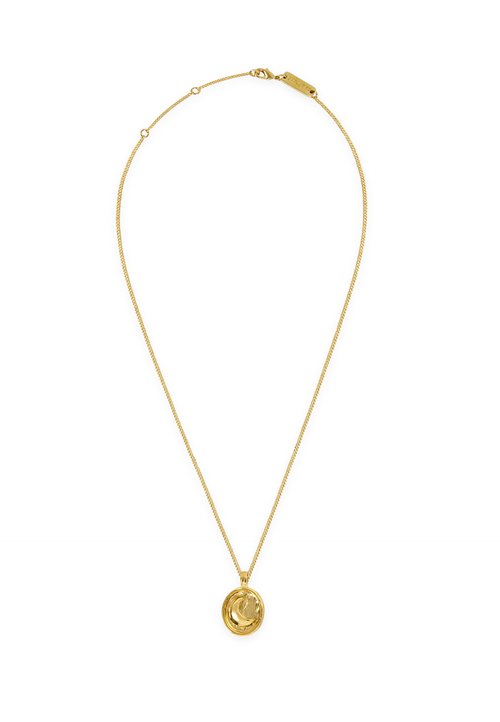 KUZZOI STRUCTURED PLATE - Collier - gold-coloured/doré - ZALANDO.FR