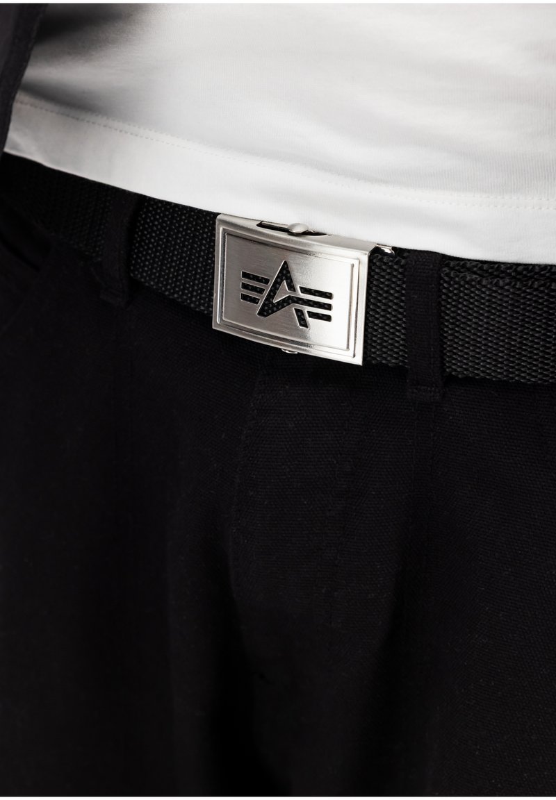 Alpha Industries HEAVY DUTY LOGO - Belt - black - Zalando