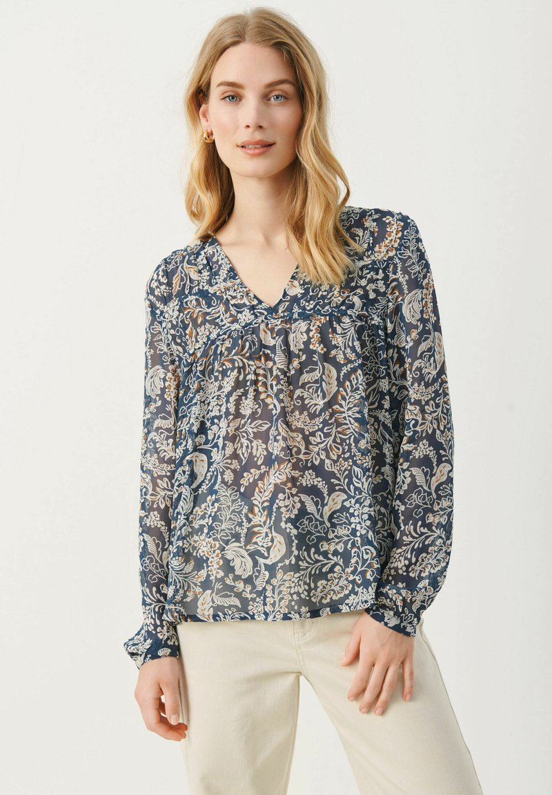 Part Two BOTILDAPW BL - Blouse - midnight navy botanical/dark blue ...