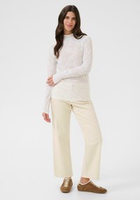 Cream CROLIVE TURTLENECK - Langærmet T-shirt - snow white/hvid - Zalando.dk