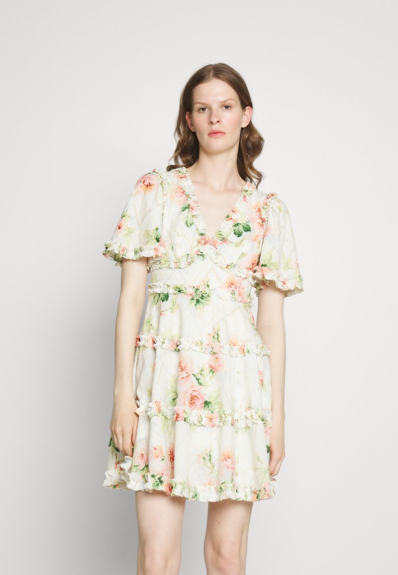 Needle & Thread HARLEQUIN ROSE MINI DRESS - Cocktailjurk - moonshine ...