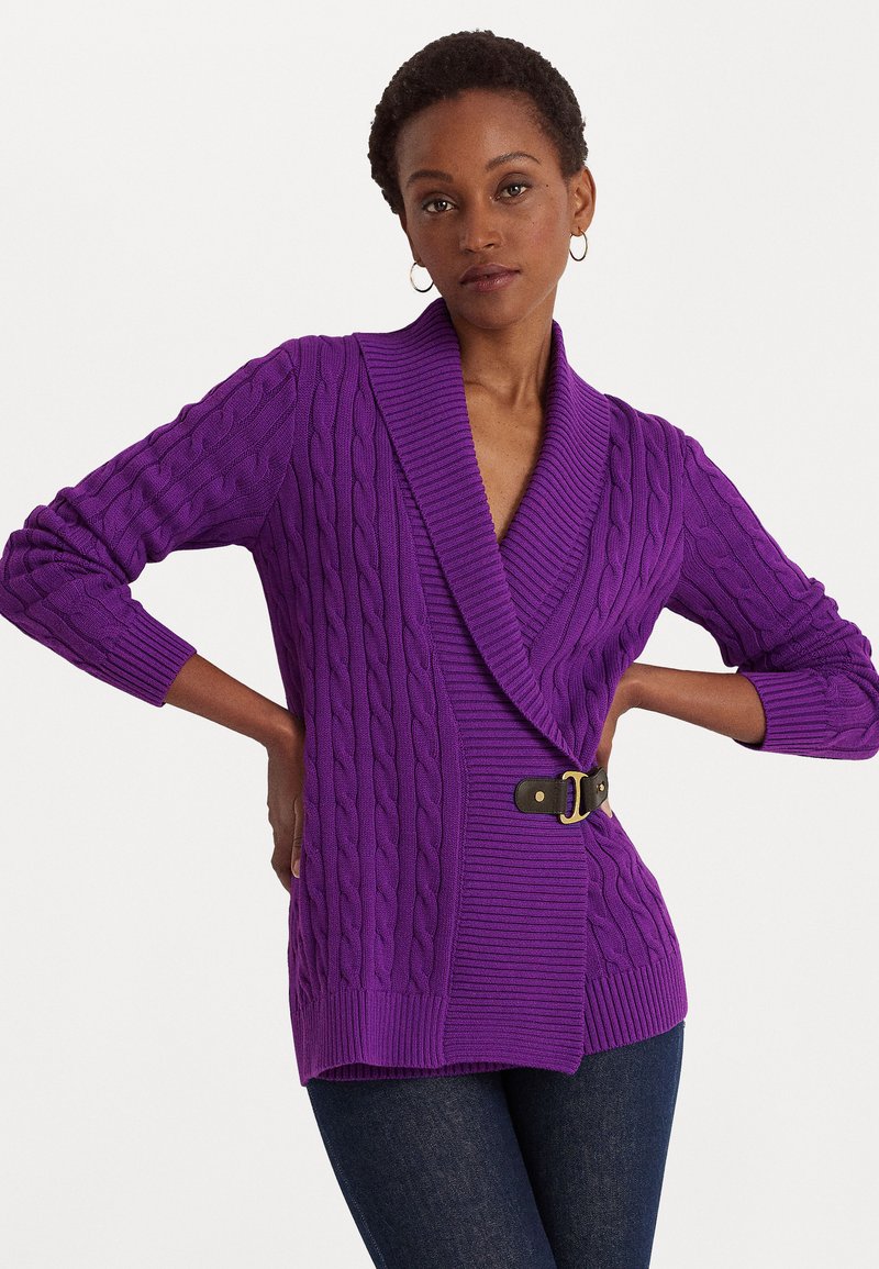 Lauren Ralph Lauren DONATO LONG SLEEVE - Vest - purple agate/paars ...