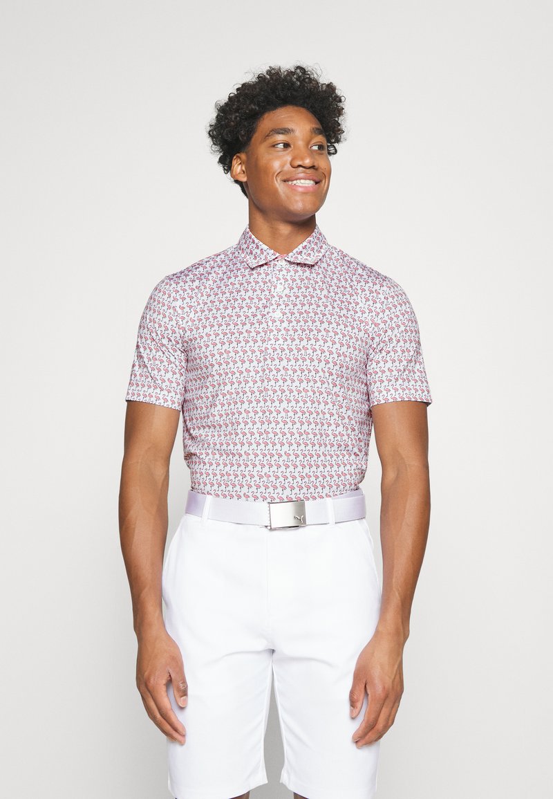 Puma Golf MATTR FLAMINGO - Poloshirts - bright white/pink/hvid - Zalando.dk