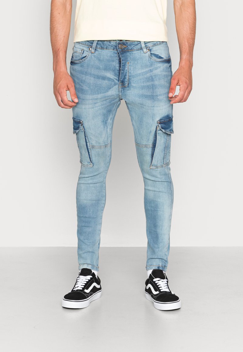 Brave Soul VICTORLB - Jeans Skinny Fit - light blue wash/hellblau ...