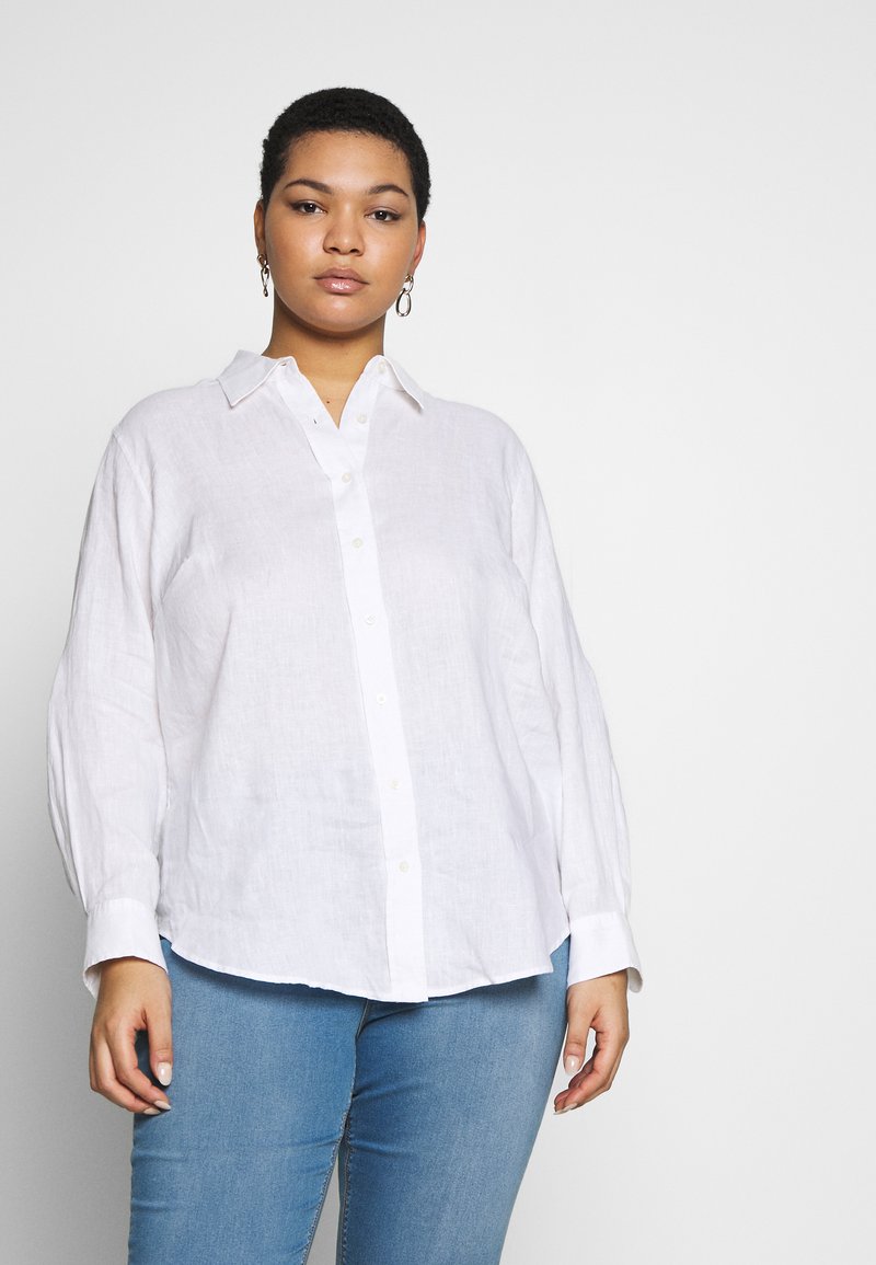 Lauren Ralph Lauren Woman KARRIE LONG SLEEVE - Camisa - white/blanco ...