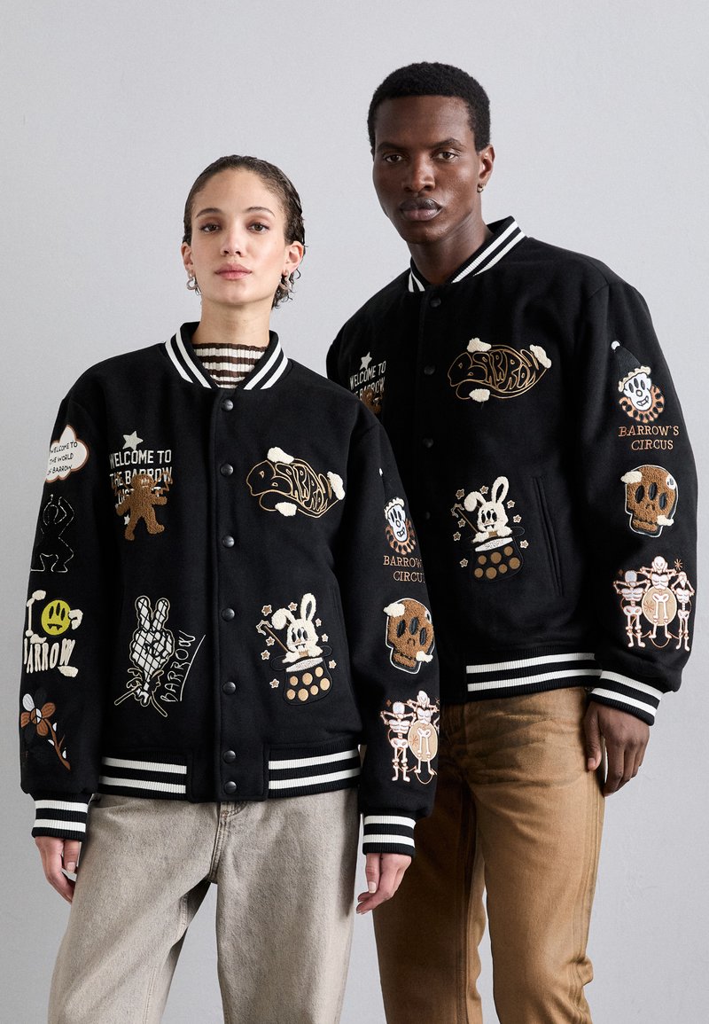 Barrow COLLEGE JACKET UNISEX - Bomber Jacket - nero/black/black ...