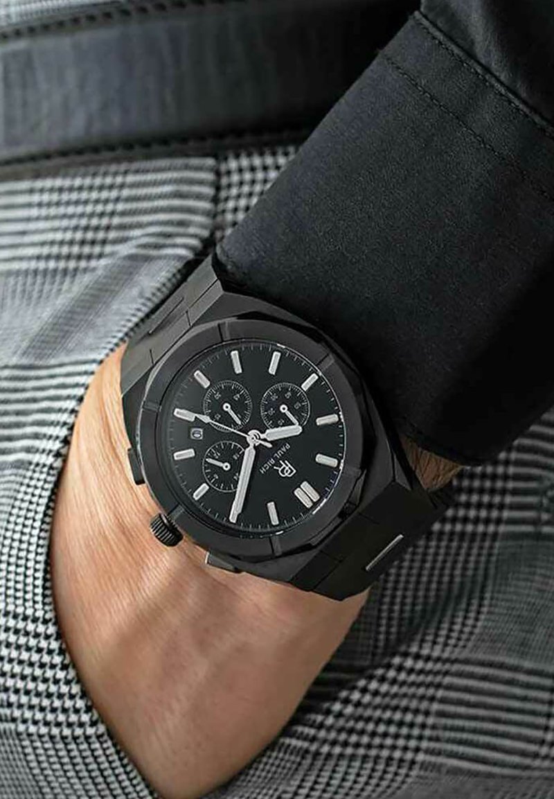 PAUL RICH MOTOR - Chronograph watch - black - Zalando