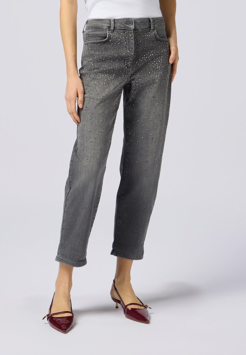 Oltre CON APPLICAZIONI DI STRASS - Jean droit - grigio/gris - ZALANDO.FR