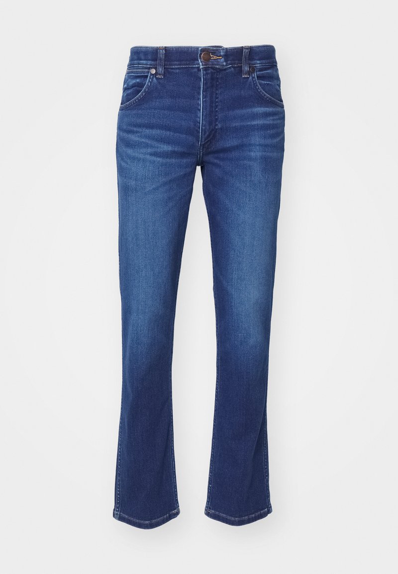 Wrangler GREENSBORO - Jeans straight leg - blue jam/mørkeblå denim ...