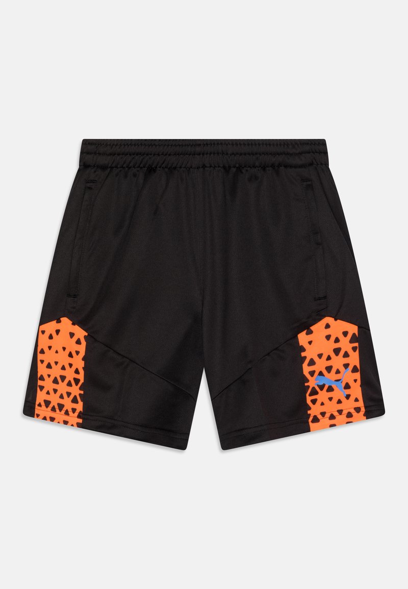 Puma INDIVIDUALCUP TRAINING SHORTS JR UNISEX - kurze Sporthose - black/ultra orange/schwarz ...