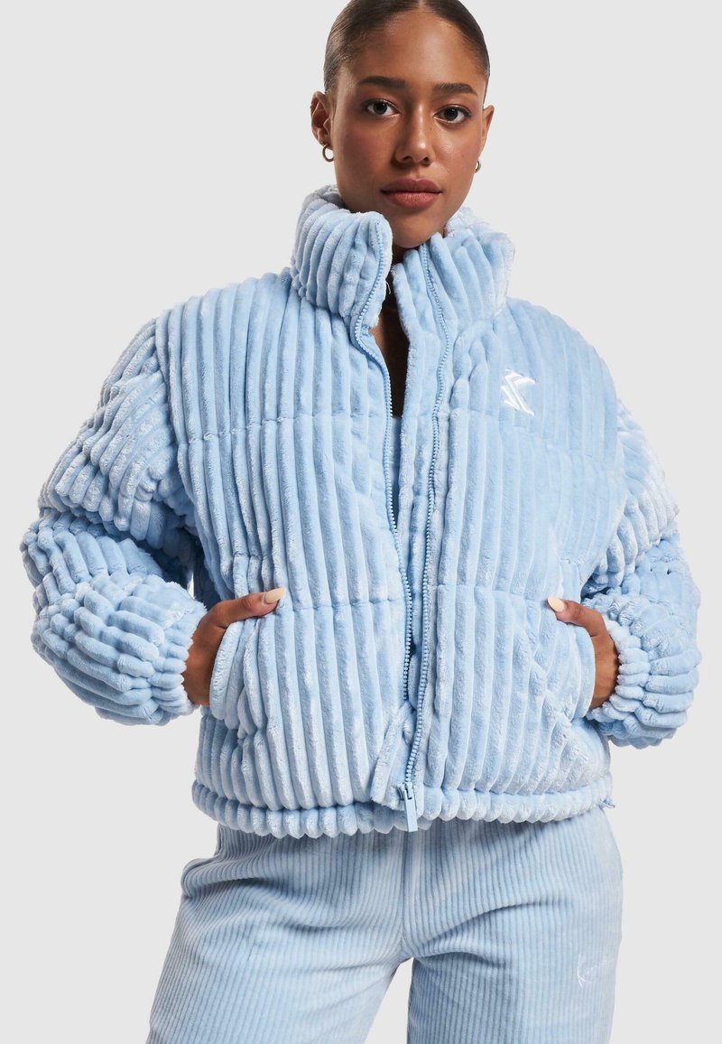 Karl Kani Og Fuzzy Corduroy Talvitakki Light Bluevaaleansininen Zalandofi