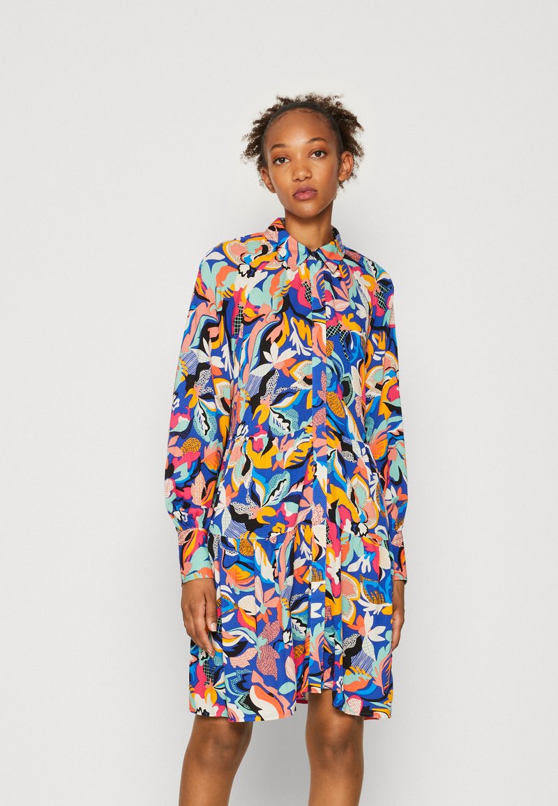 YAS YASLIMUNA DRESS - Shirt dress - surf the web/multi-coloured ...