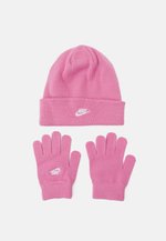 Nike Sportswear CLUB BEANIE/GLOVE UNISEX SET - Handschoenen - magic flamingo/roze - Zalando.nl