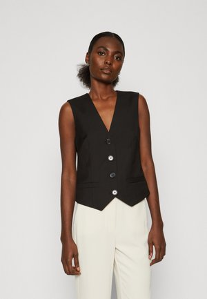 Next TAILORED CREPE - Weste - black/schwarz - Zalando.de