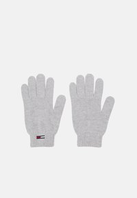 Tommy Jeans ELONGATED FLAG GLOVES - Fingerhandschuh - silver grey heather/hellgrau - Zalando.ch
