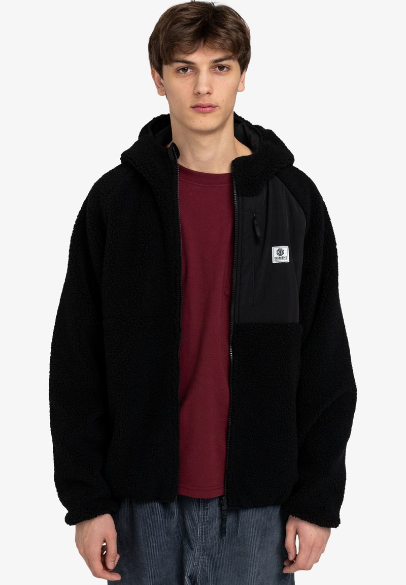 Element WOLFE REVERSIBILE CON CAPPUCCIO - Fleece jacket - black ...