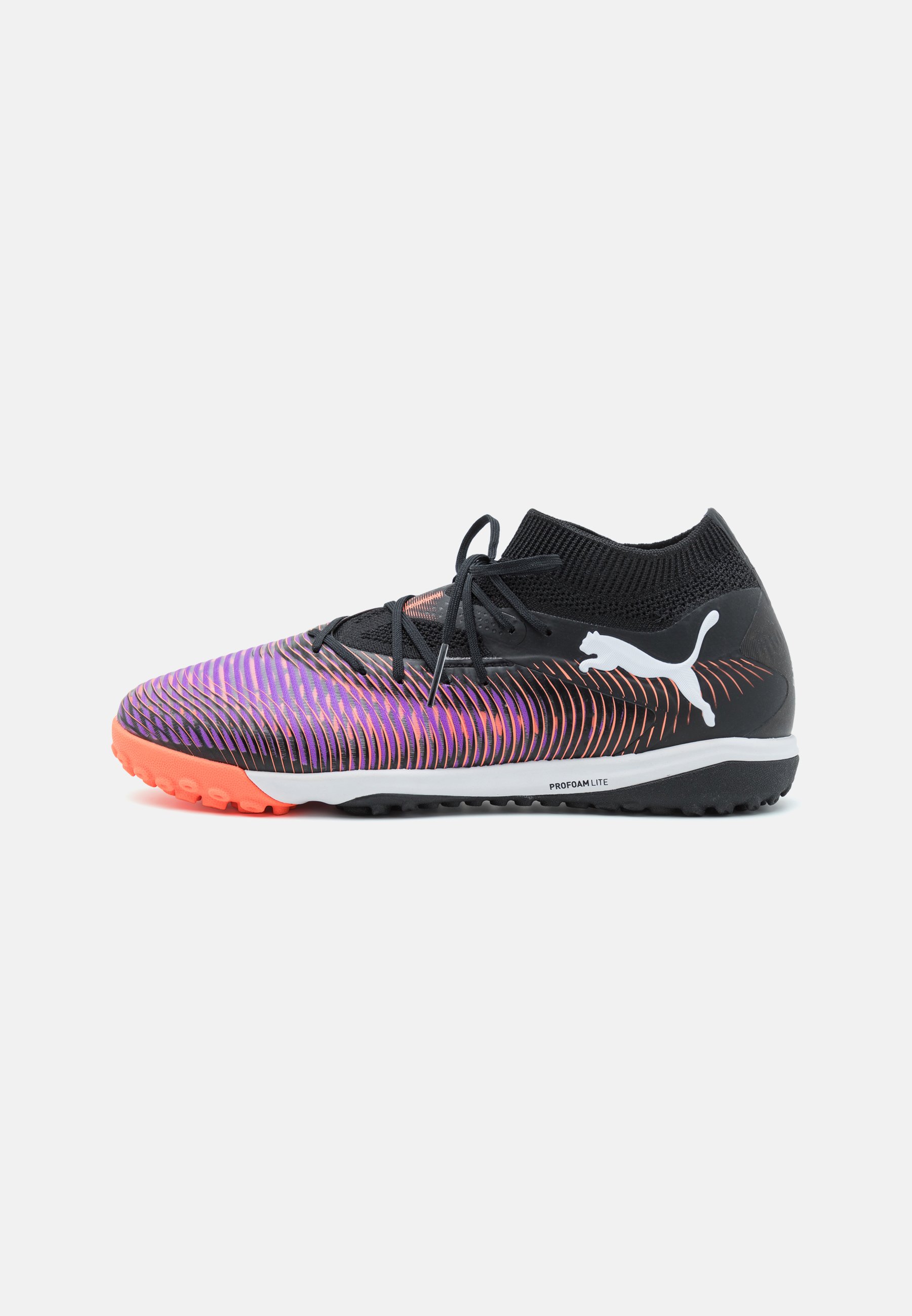 Puma FUTURE 8 PRO CAGE Astro turf trainers black white glowing red black Zalando