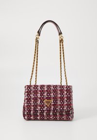 Guess GIULLY CONVERTIBLE FLAP - Ülerinna-kott - burgundy multi ...
