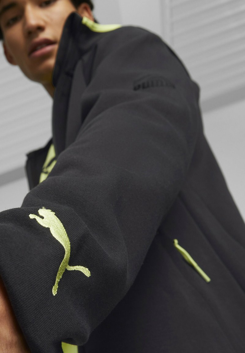 Puma Vetoketjullinen college - black/musta - Zalando.fi