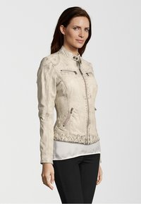 H.I.S SAIMINA - Lederjacke - stone/grau - Zalando.at