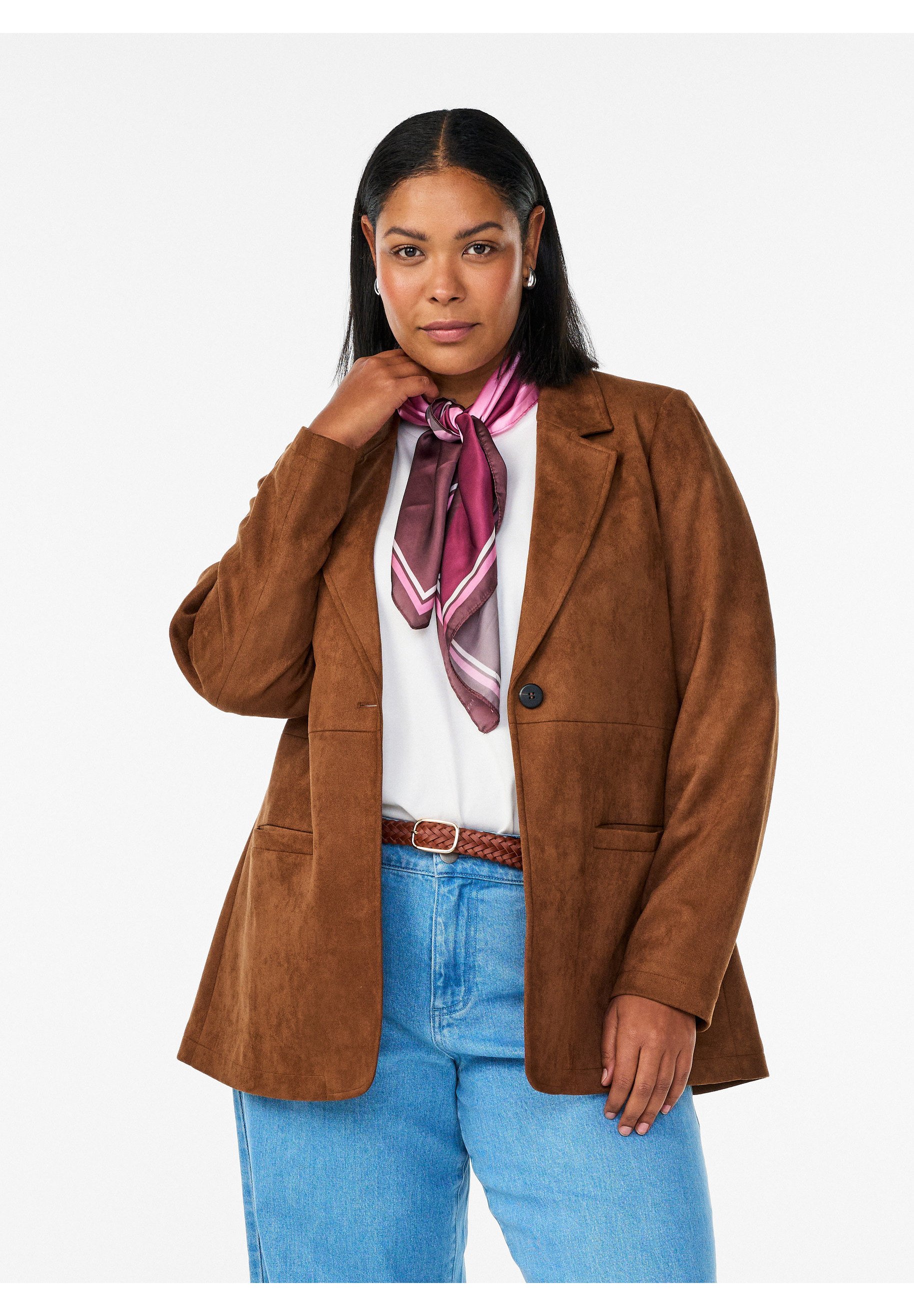 Zizzi Kurzmantel - brown/braun - Zalando.ch