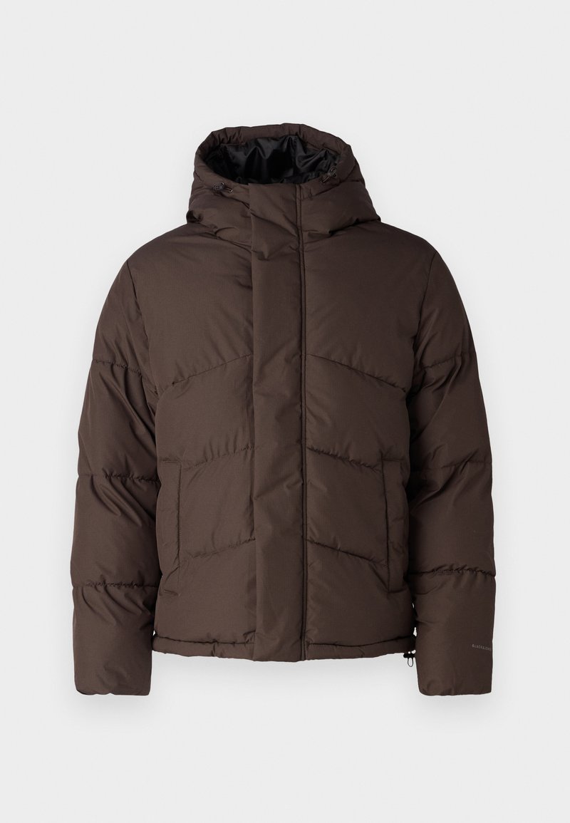 Jack & Jones JJWORLD PUFFER JACKET - Winter jacket - mulch/light brown ...