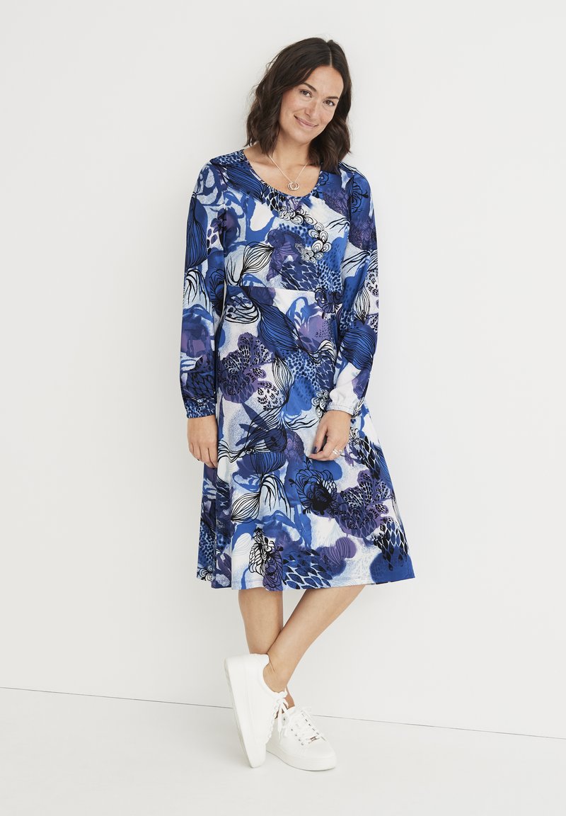 Cellbes of Sweden PATTERNED - Jersey dress - blue patterned/blue - Zalando