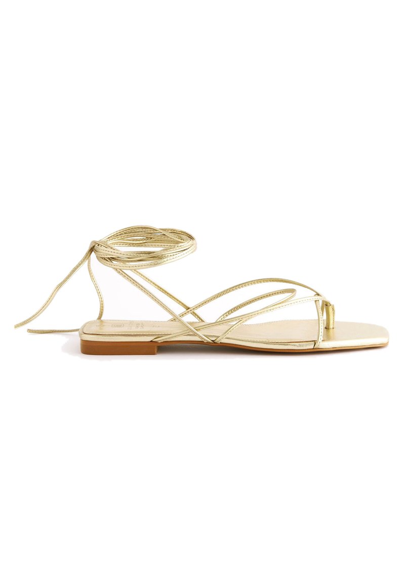 Next SIGNATURE LEATHER ANKLE WRAP FLAT SANDALS - Sandalias de dedo ...
