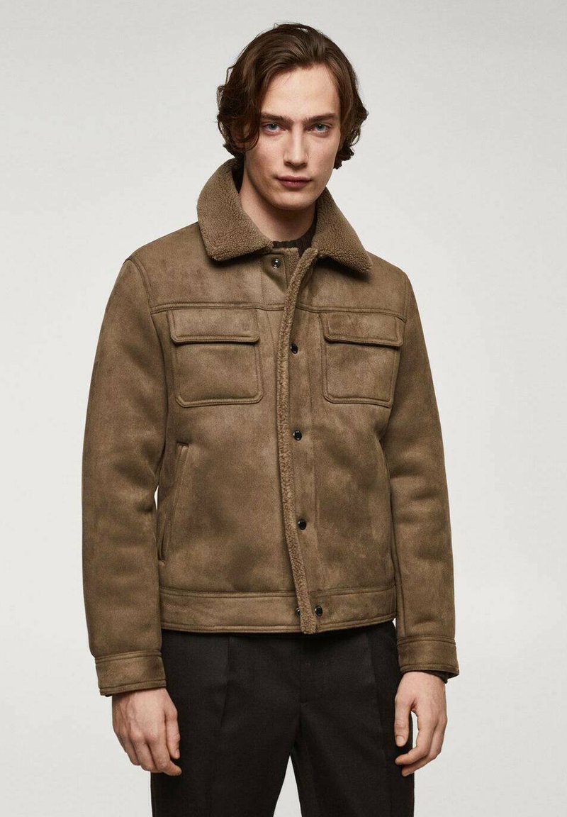 Mango NICO2 - Faux leather jacket - brown - Zalando.ie