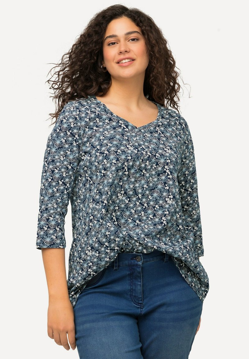 Ulla Popken Blouse - dark blue/donkerblauw - Zalando.nl