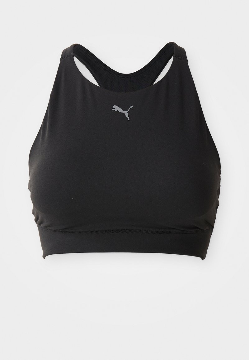 Puma SHAPELUXE HIGH NECK - MID - Sports-BH-er med medium støtte - black ...