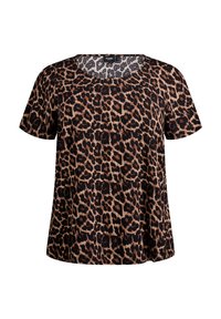Zizzi Triko s potiskem - leopard aop/hnědá - Zalando.cz